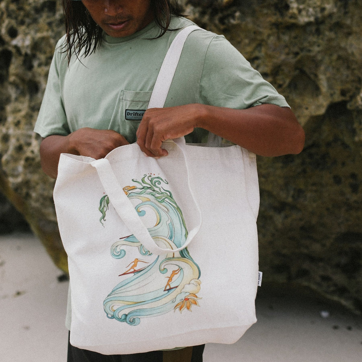 Angie Ladies Waves Tote Bag – Drifter Surf
